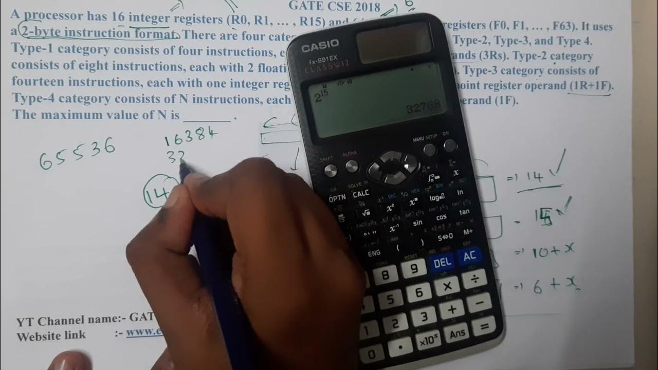 GATE CSE 2018 || COMPUTER ORGANIZATION || GATE Insights Version: CSE - YouTube