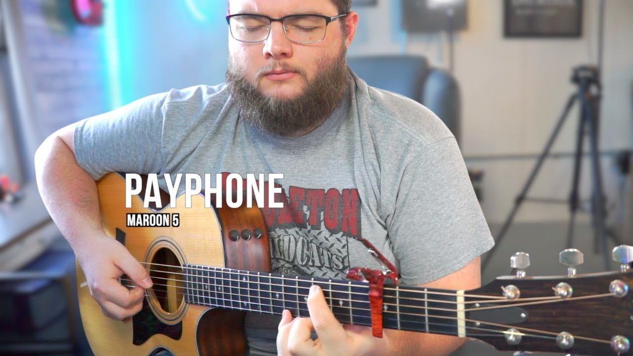 Maroon 5 - Payphone (Finger-style Guitar Cover) - YouTube