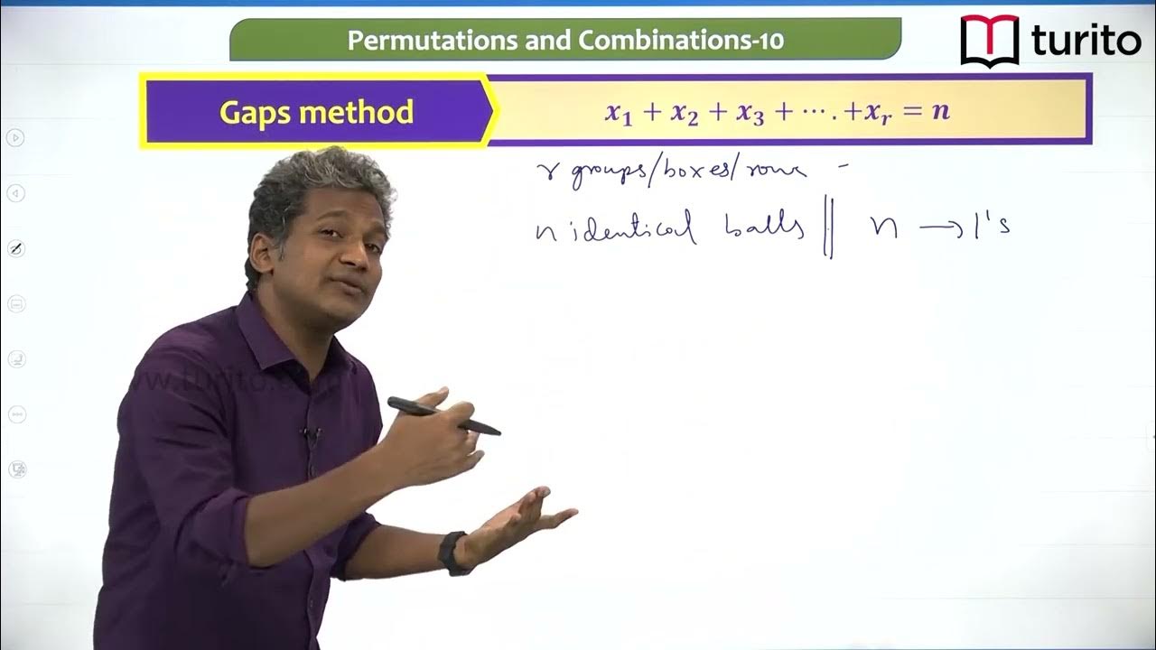 12th Math - IIT-JEE - Permutations And Combinations - Non-Negative Integral Solutions - YouTube