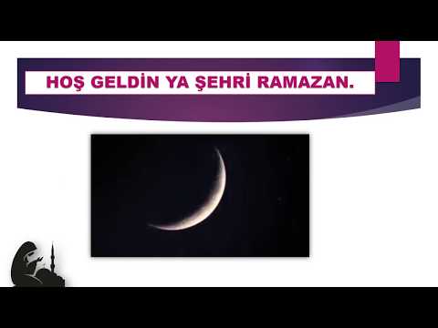 HOŞ GELDİN YA ŞEHRİ RAMAZAN.