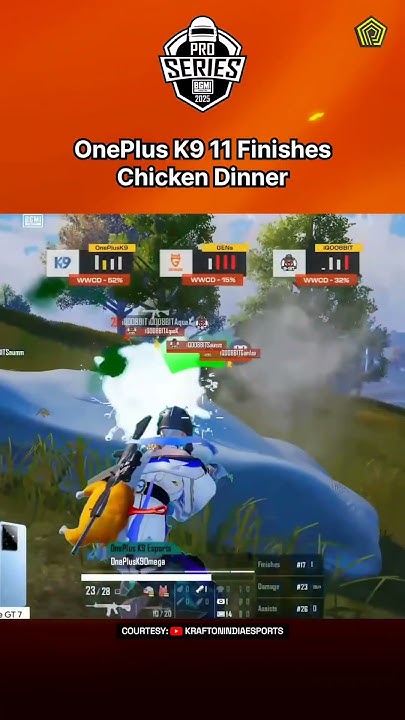 OnePlus K9 11 Finishes Chicken Dinner 🔥 #k9esports #bgmi #bmps2025 #bgmiesports - YouTube