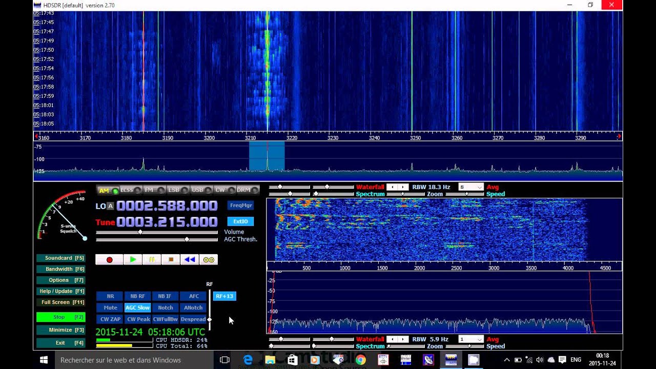 WWCR Shortwave 3215 Khz from USA on soft66rtl SDR receiver - YouTube