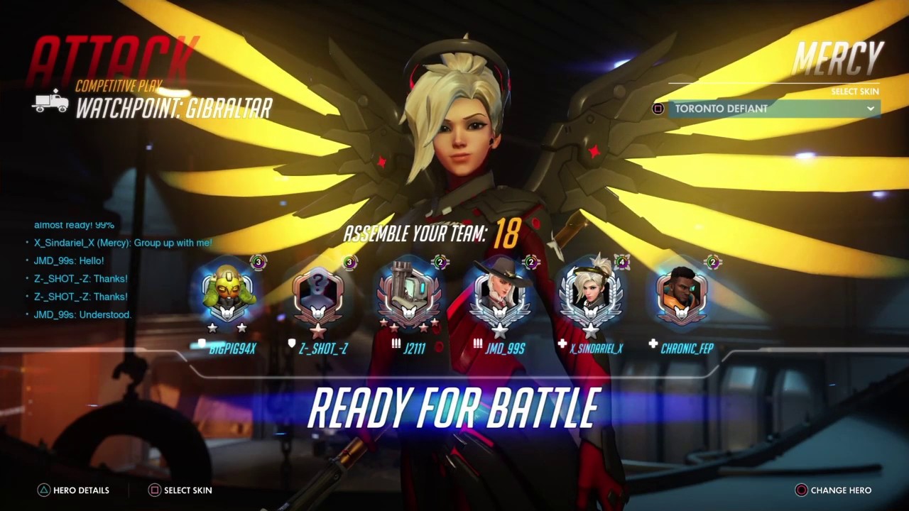 Overwatch Competitive Mercy gameplay - YouTube