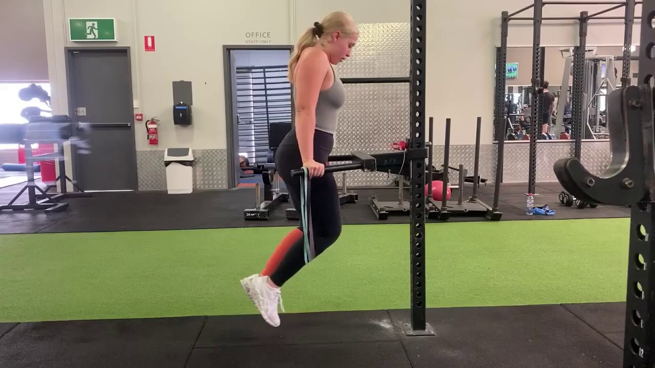 Band Assisted Chest Dips - YouTube