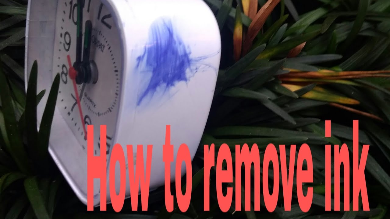 How to remove the ink - YouTube