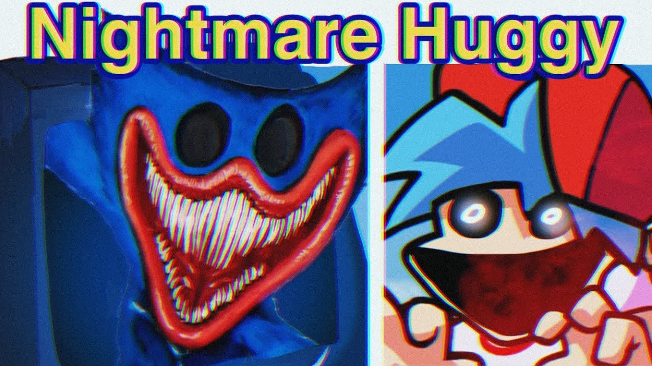 Friday Night Funkin’ Nightmare Huggy Wuggy | Blue Threat | Poppy ...