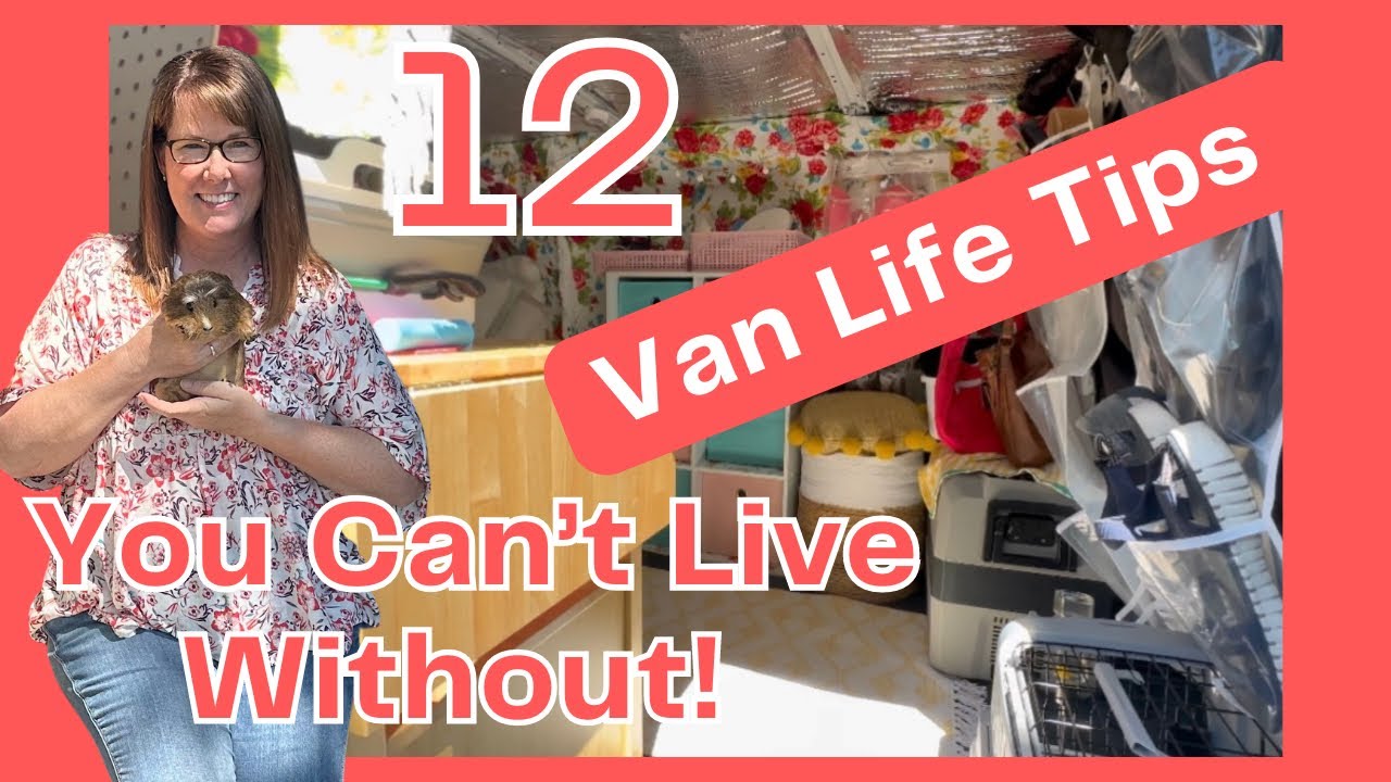 Van Tour with 12 Tips and Tricks for Van Life | Solo Female Full Time ...