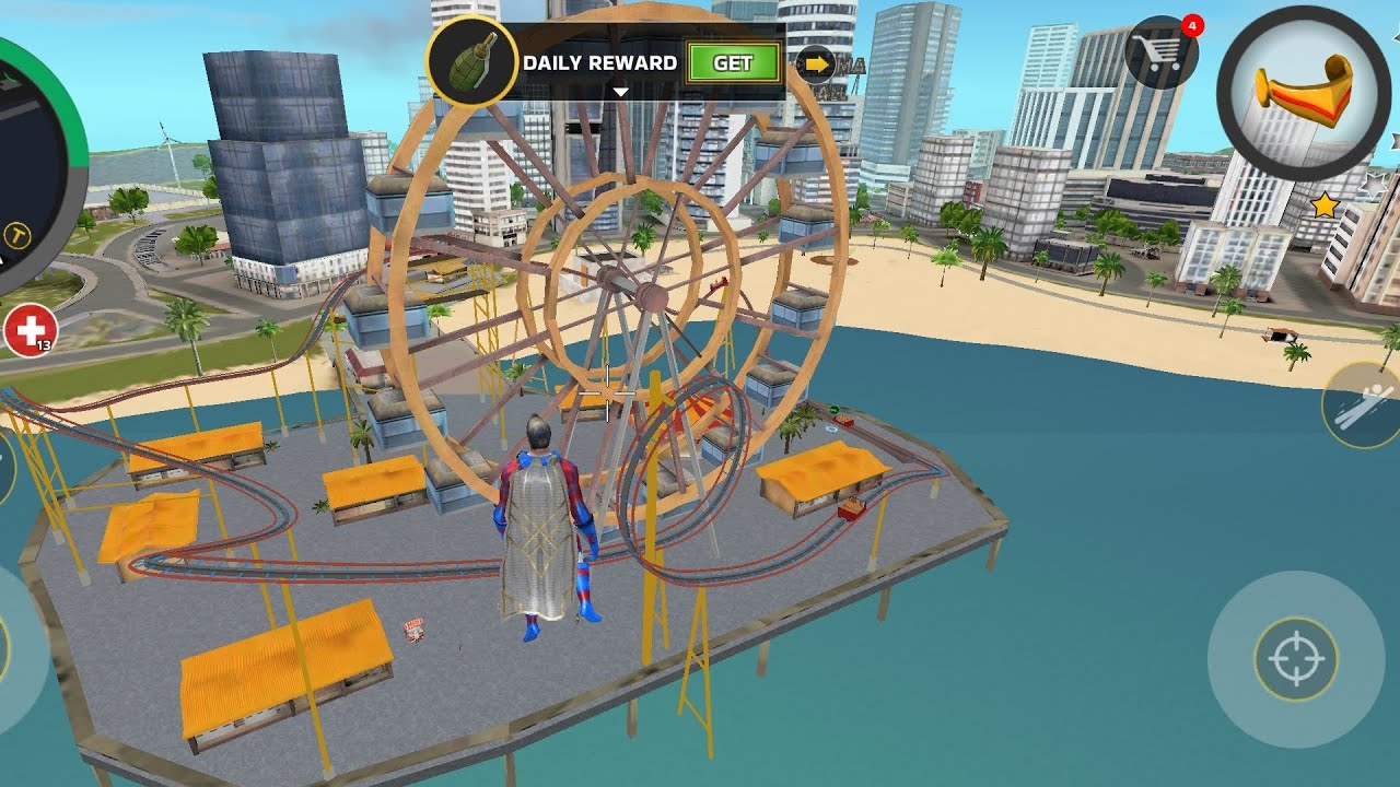 Rope hero vice Town 2 de lunapark a gittim - YouTube