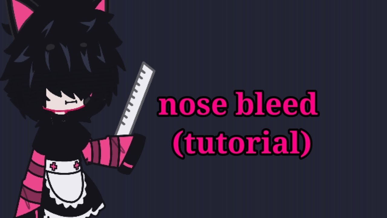 nose bleed tutorial!/gacha club - YouTube