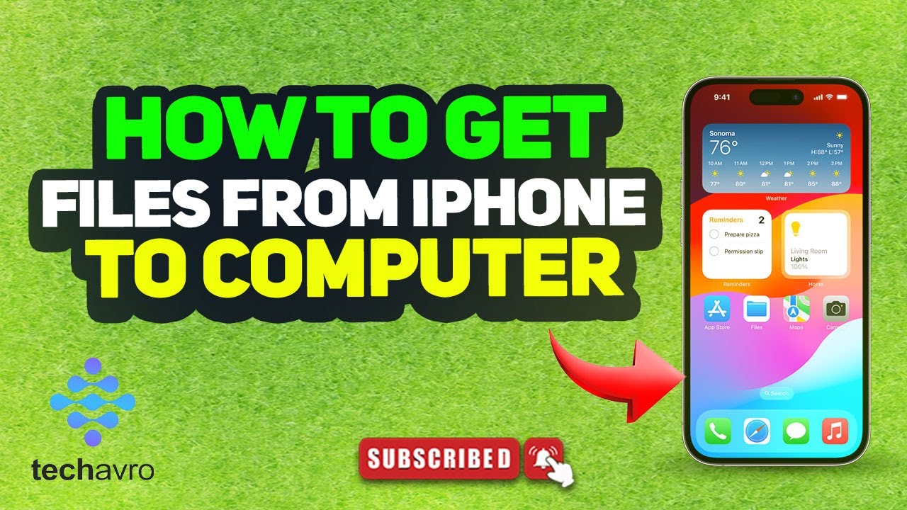 How to get files from iphone to computer 2024 - YouTube