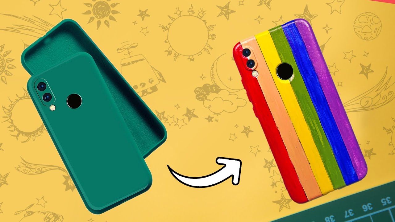 DIY Mobile Cover || Mobile Cover painting || By - Craft Tak - YouTube