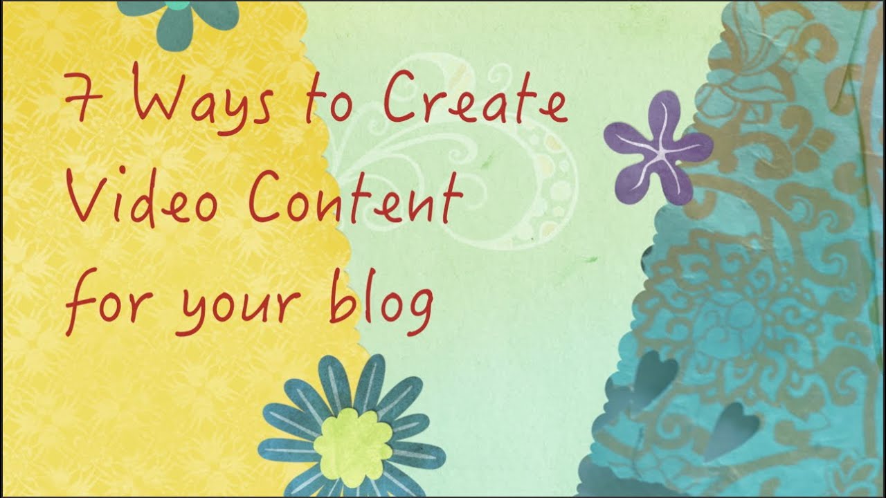 Create your own video content for blogs and online courses - YouTube