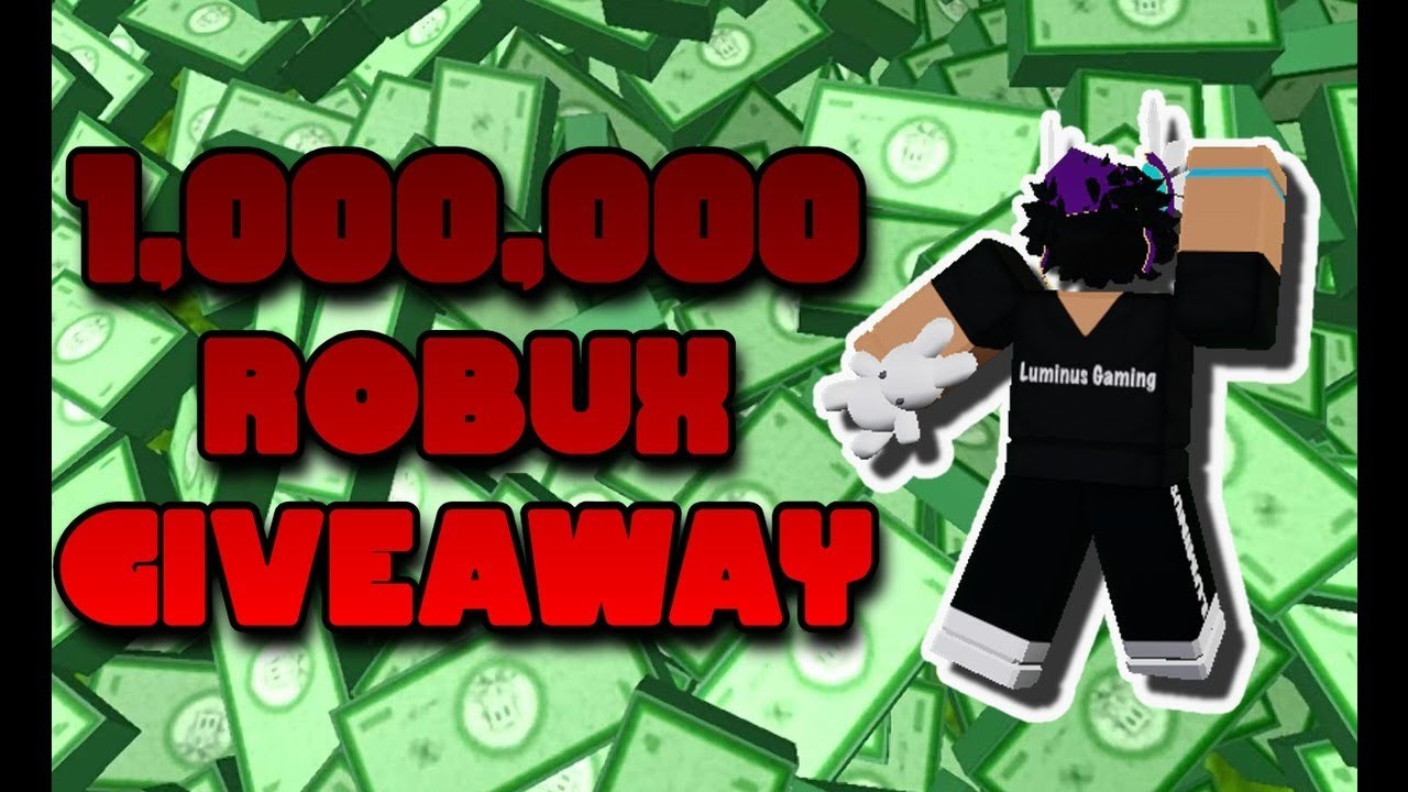 Hosting a 1,000,000 Robux giveaway! - YouTube