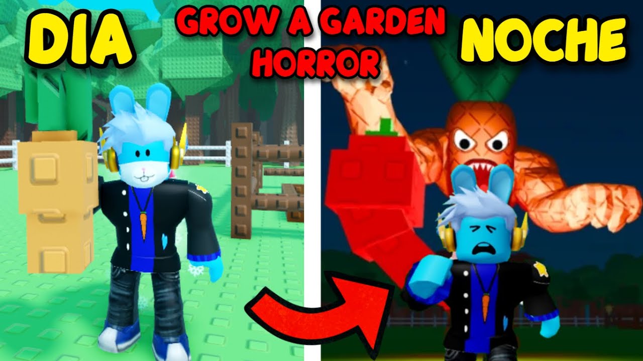 SOBREVIVE AL JARDIN DEL TERROR DE GROW A GARDEN (HORROR) | ROBLOX - YouTube