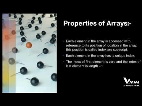 Concept of Arrays in C++.Declaration of one dimensional array & uses of Arrays. Length of Arrays ...