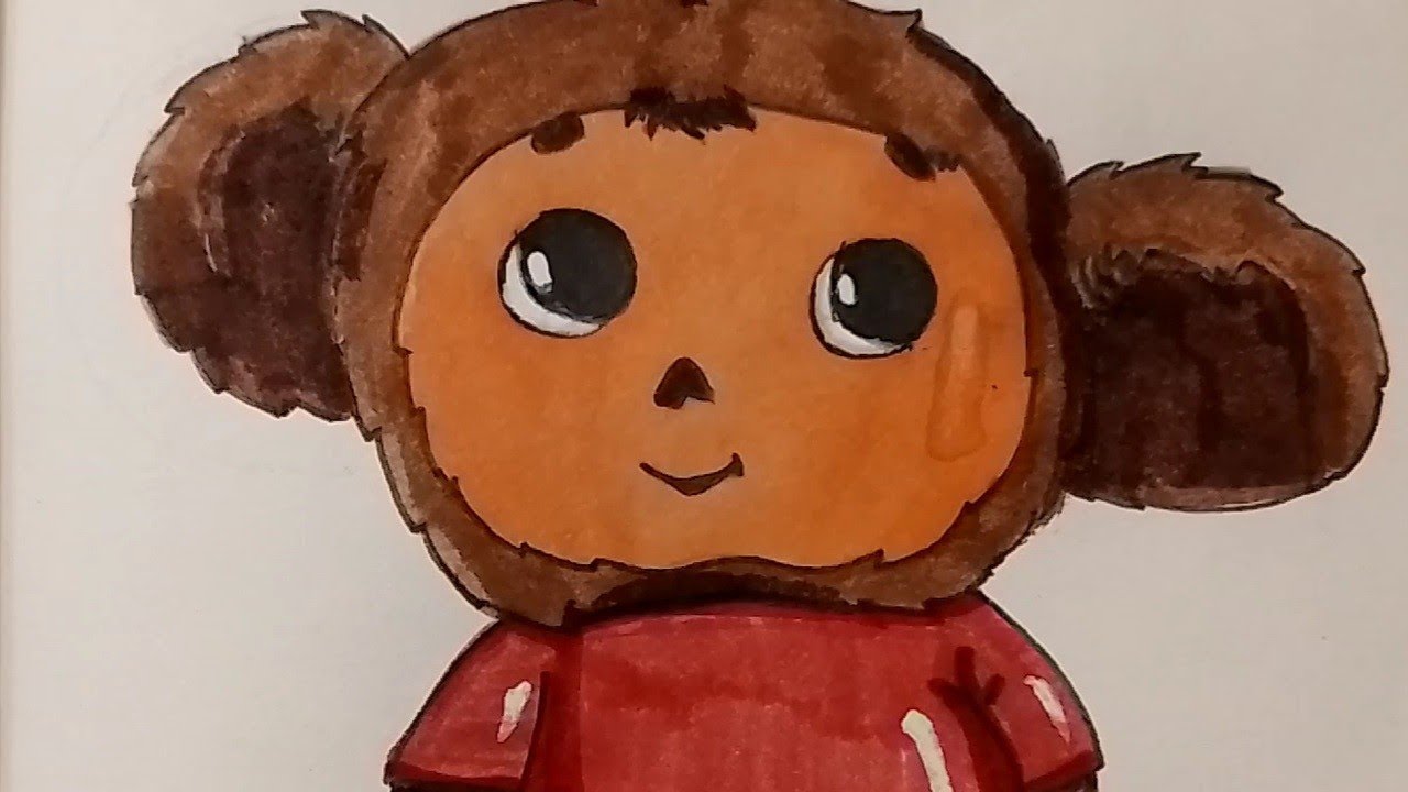 Чебурашка-как нарисовать Чебурашку🖌Cheburashka- how to draw ️ - YouTube