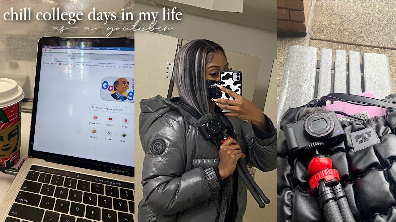 realistic chill college days in my life | being productive + selfcare ...