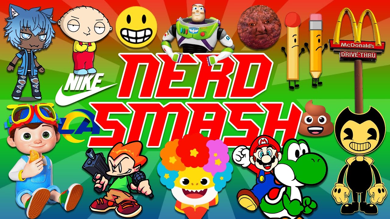 Nike, Baby Shark, Mario & Yoshi, Cocomelon, NERD SMASH AND MORE!! | The Kool Nerd Edits - YouTube