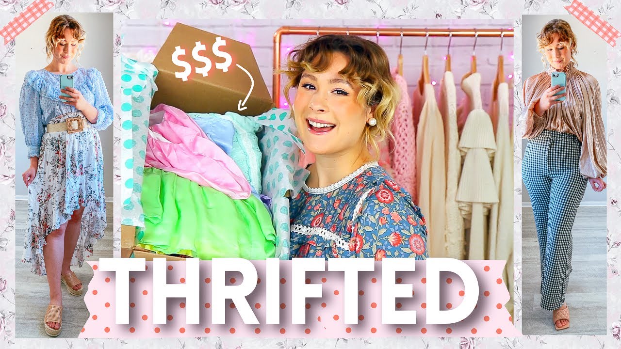 THRIFTED SUMMER CLOTHING HAUL 2021 | THRIFTING DESIGNER CLOTHING ...