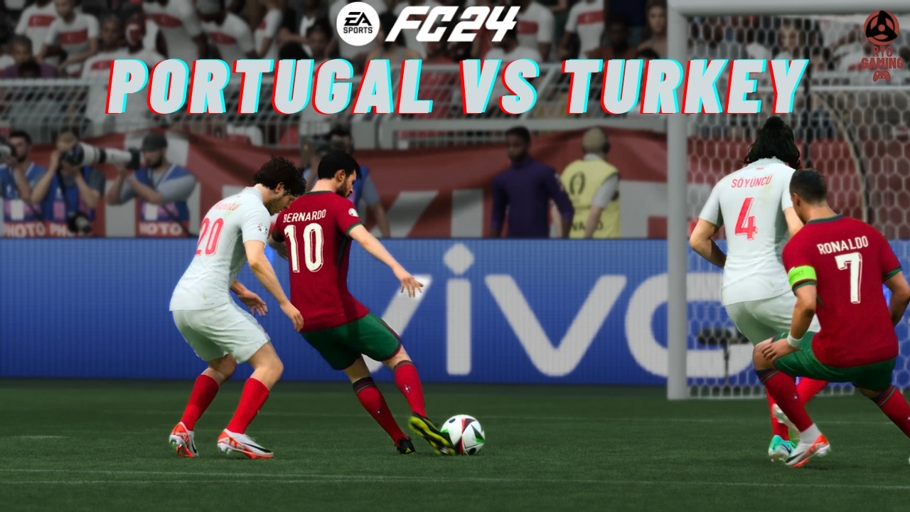 EURO 2024 - Portugal vs Turkey ft. Ronaldo, Leao, Fernandes!!! - YouTube
