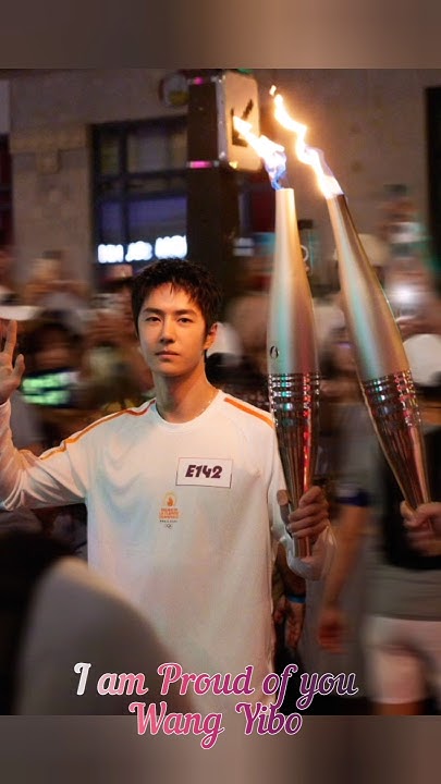 Wang Yibo in Paris Olympic as torch bearer 💖💝 #wangyibo王一博 #parisolympics2024 #proudmoment # ...