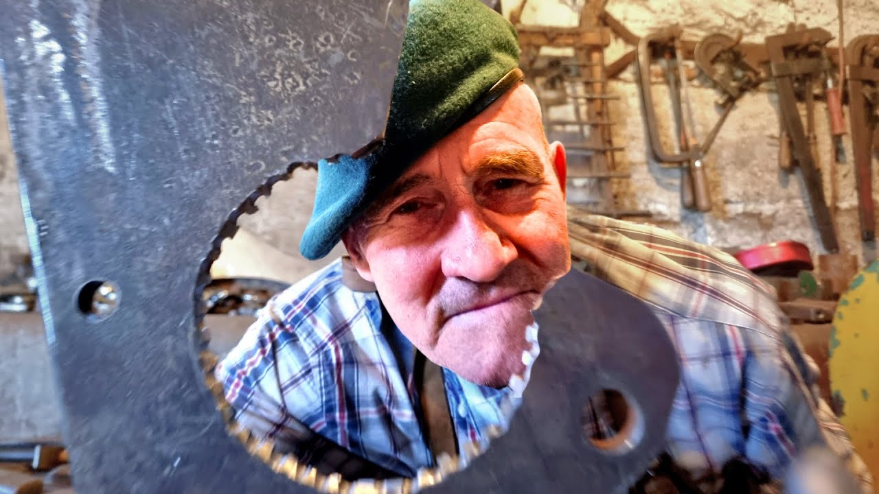 Robię nowy ZDERZAK w szlifierce wykonany z grubej BLACHY 12 mm - YouTube