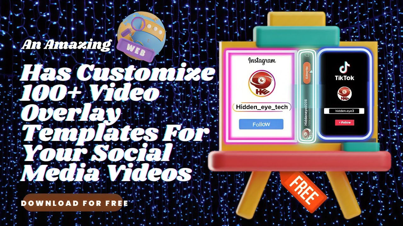 A Website | Has Customize 100+ Video Overlay Templates For Your Social ...