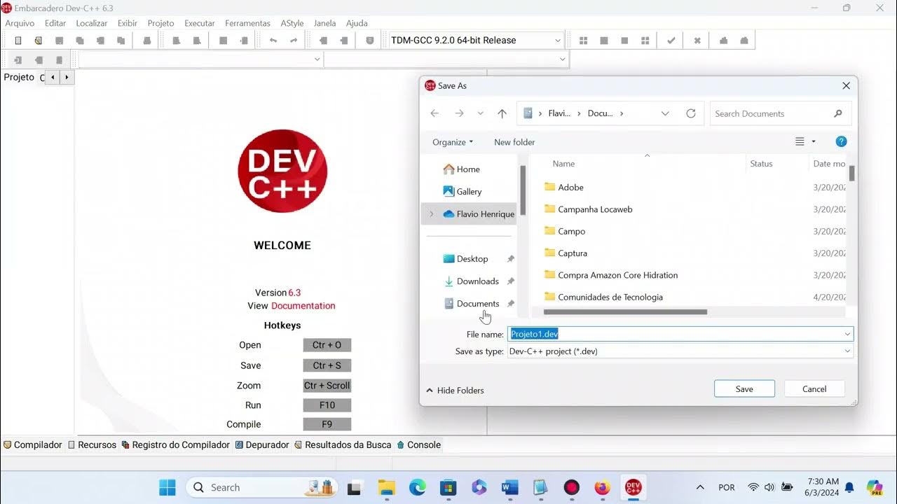 Tutorial Instalação DEV C++ Embarcadero - YouTube
