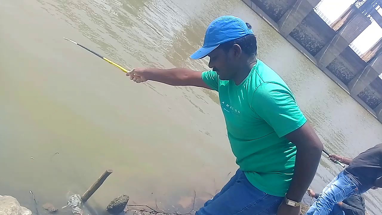 Hyderabad village fishing, big rahu fish catching. - YouTube