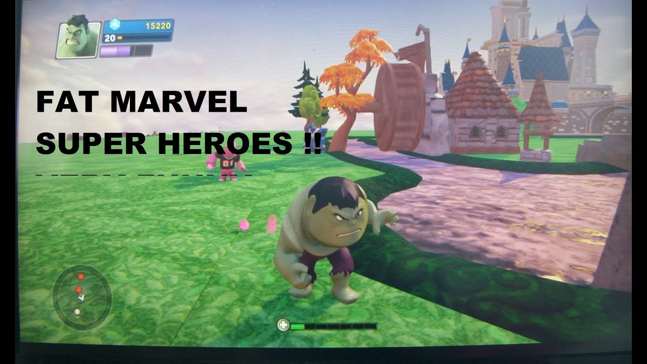 Disney infinity 2.0 how to make disney + hulk marvel super heroes fat ...