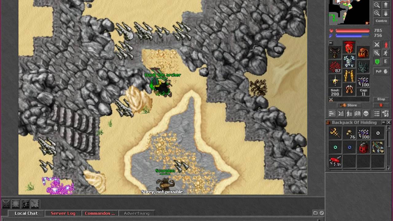 Sandstone Scorpion (Domando o Escorpião) - TibiaFuLL - YouTube