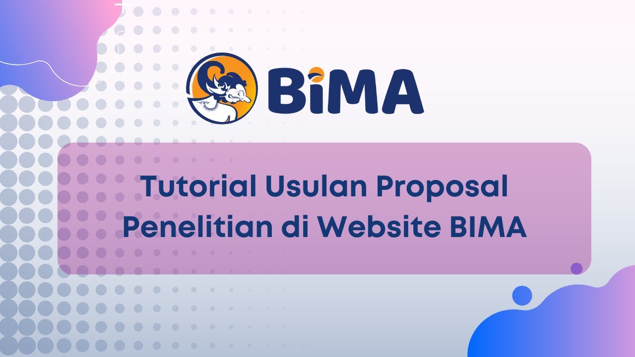 Tutorial Usulan Proposal Penelitian di Website BIMA - YouTube