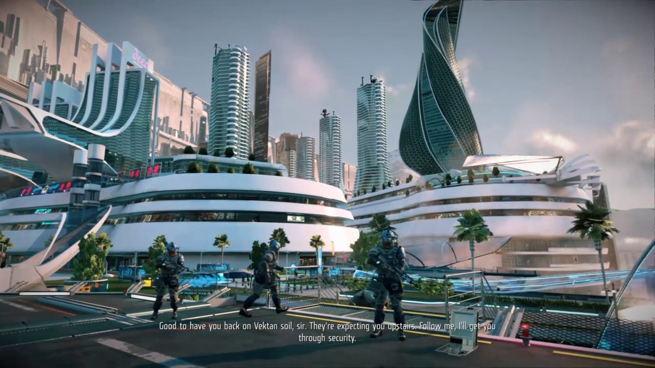 Killzone Shadow Fall - Beautiful Environment of City of VEKTA - YouTube