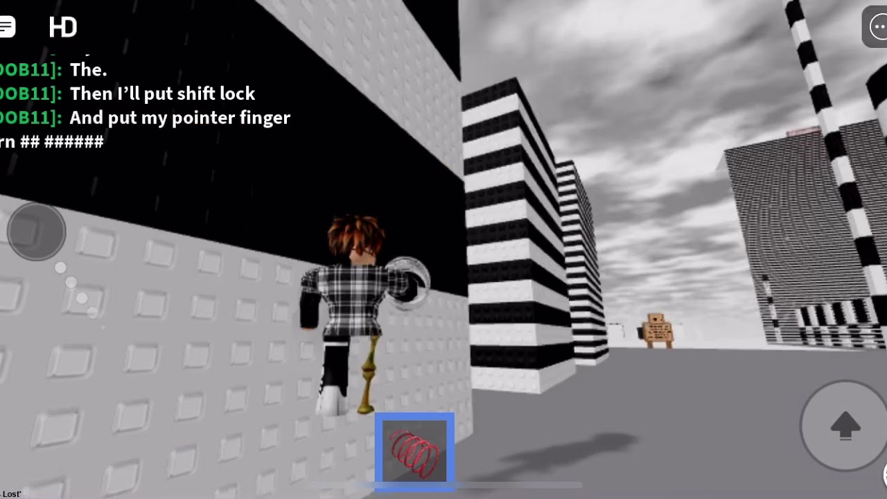 Me showing where my fingers are when I do Wall jumps(Roblox wall hop ...