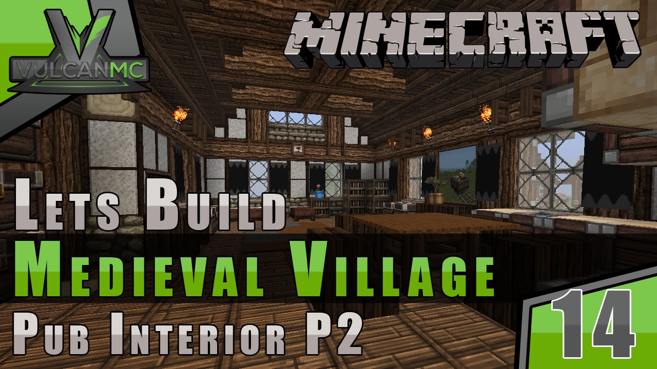 Minecraft VulcanMC :: Lets Build A Medieval Village :: Pub Interior P2 ...