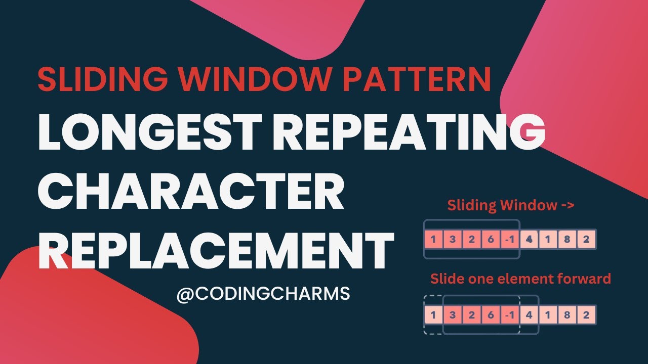 8 Longest Repeating Character Replacement Grokking The Coding Interview Youtube
