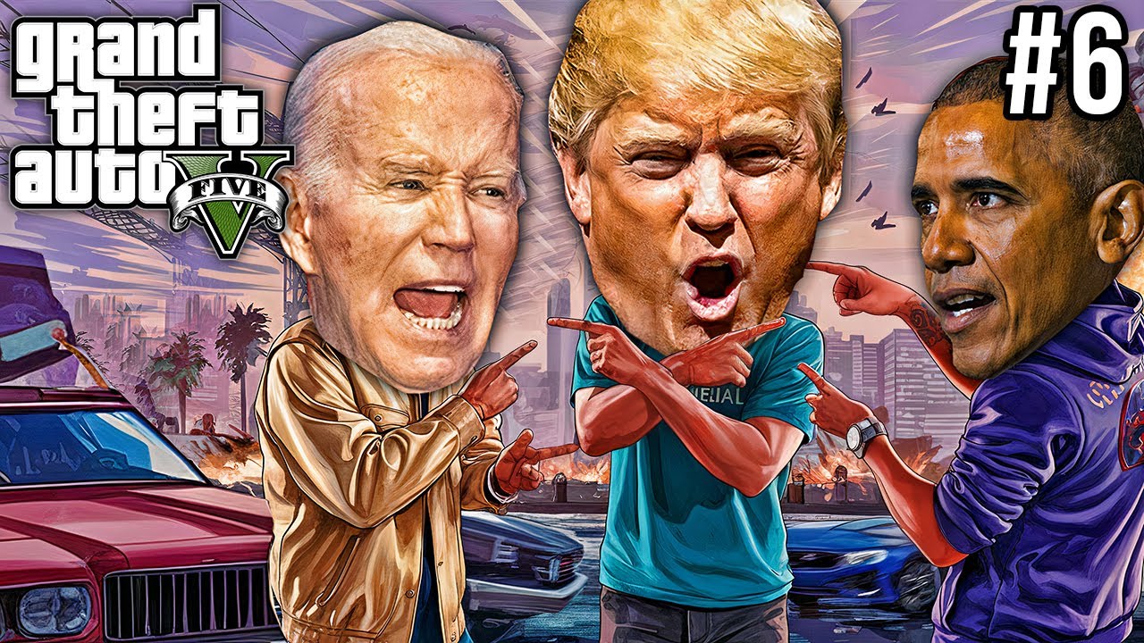 US Presidents play GTA 5 Story mode part 6 | - YouTube