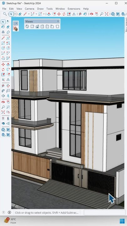 Easy and perfect way to strech objects #youtubeshorts #new #sketchup #viralvideo - YouTube