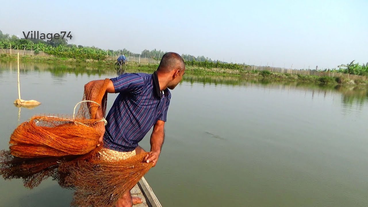 Awesome Big Cast Net Fishing Videos।Traditional Cast Net Fishing। Net ...