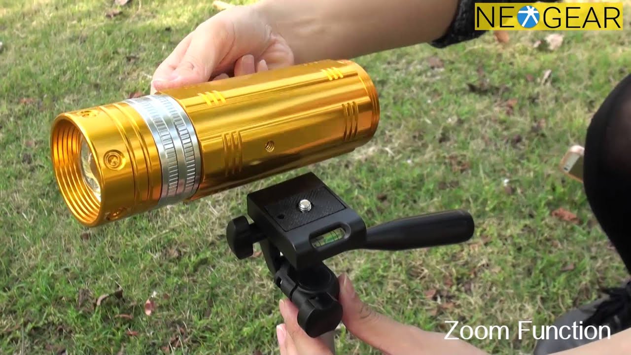 3 Color CREE LED Fishing Flashlight Review - YouTube