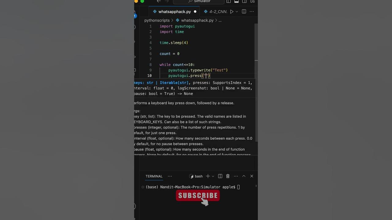 Pyautogui With Whatsapp Programming Pythonlearning Coding Learnpython Techlearning Python