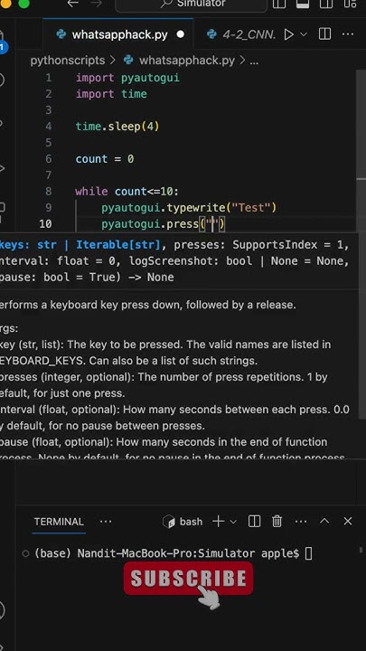 Pyautogui With Whatsapp Programming Pythonlearning Coding Learnpython Techlearning Python