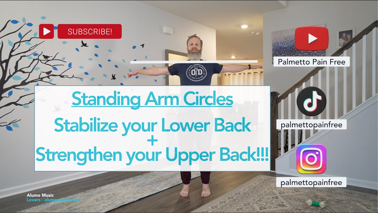 Standing Arm Circles for Back Stability & Strength - YouTube