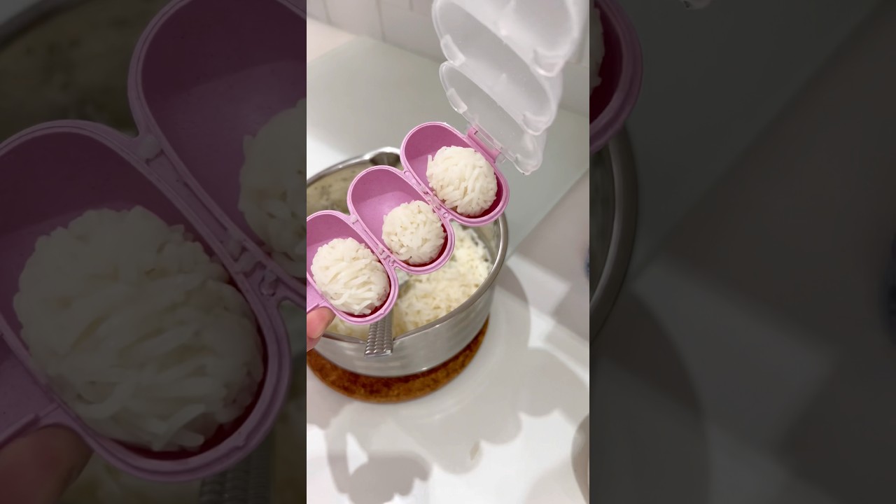 Packing My Toddler's Kosher Lunch Meatball + Rice Balls 🍚🥩🍒 - YouTube