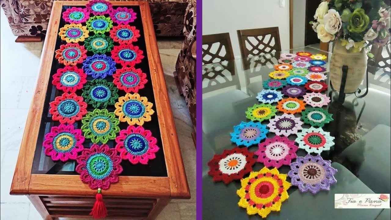 Mexican Style Crochet Table Centre Mate Designs Patterns //Crochet ...