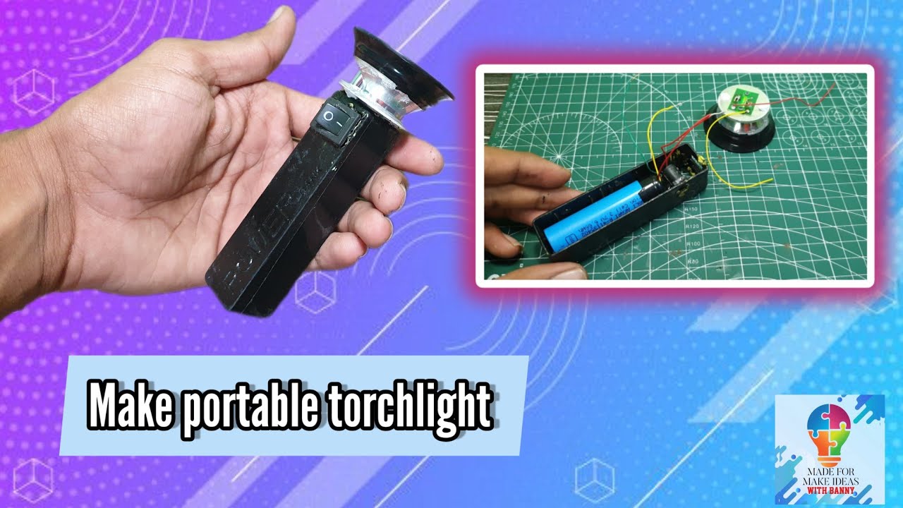 portable torchlight for made for make ideas 👍👍 - YouTube