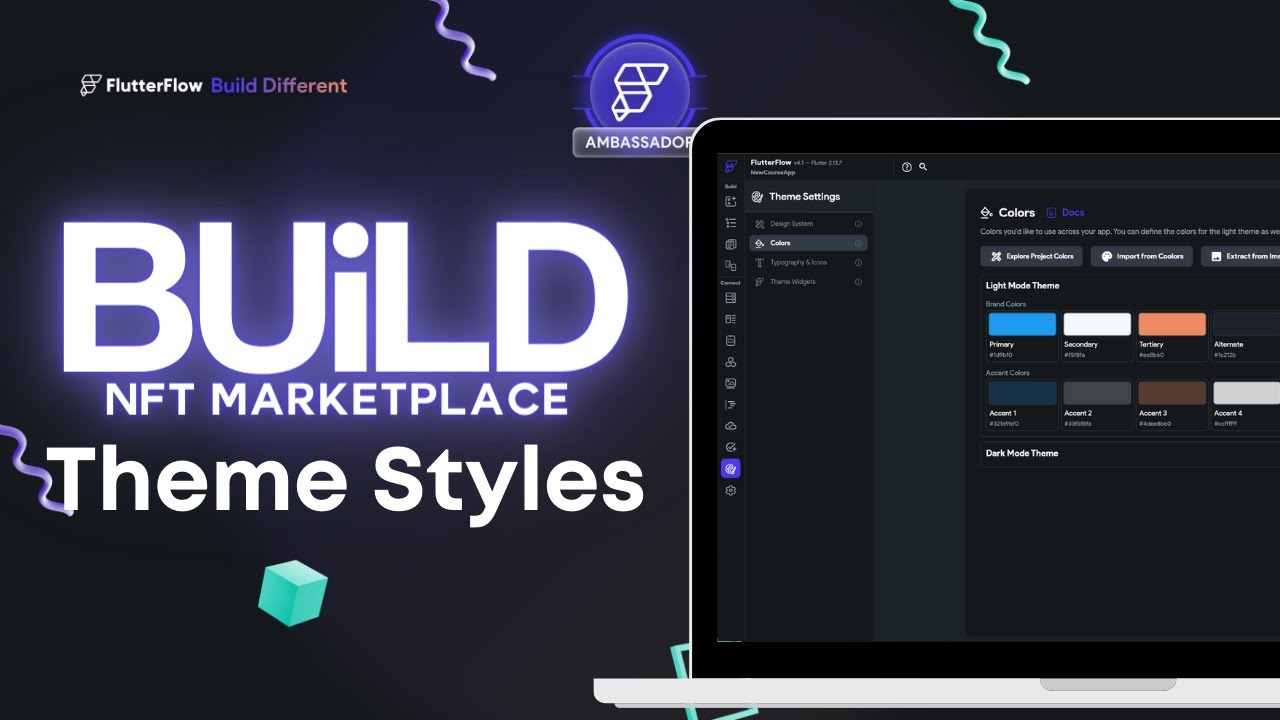 FlutterFlow Lesson 2 - Building Marketplace: Theme Styles - YouTube