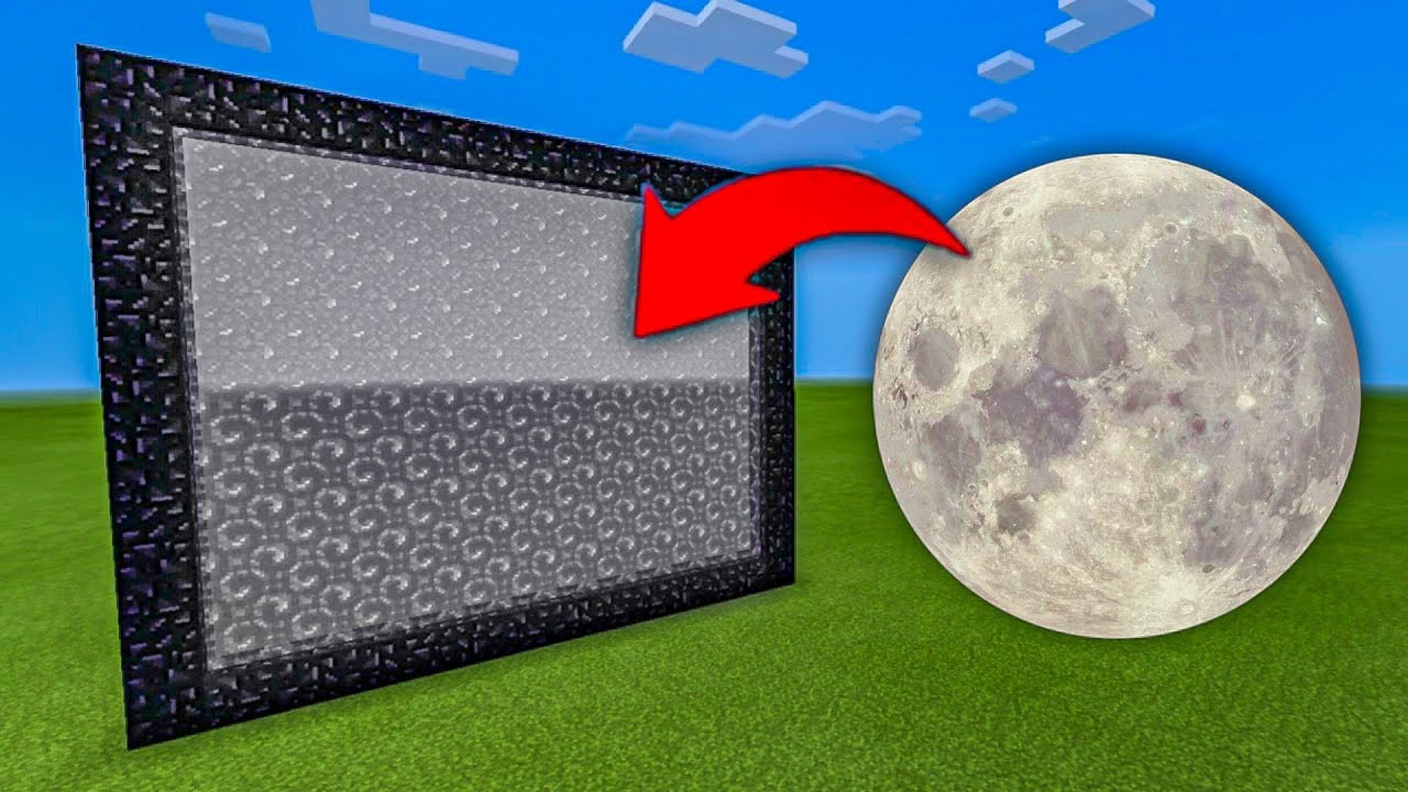 How to Make a PORTAL to MOON in Minecraft - YouTube