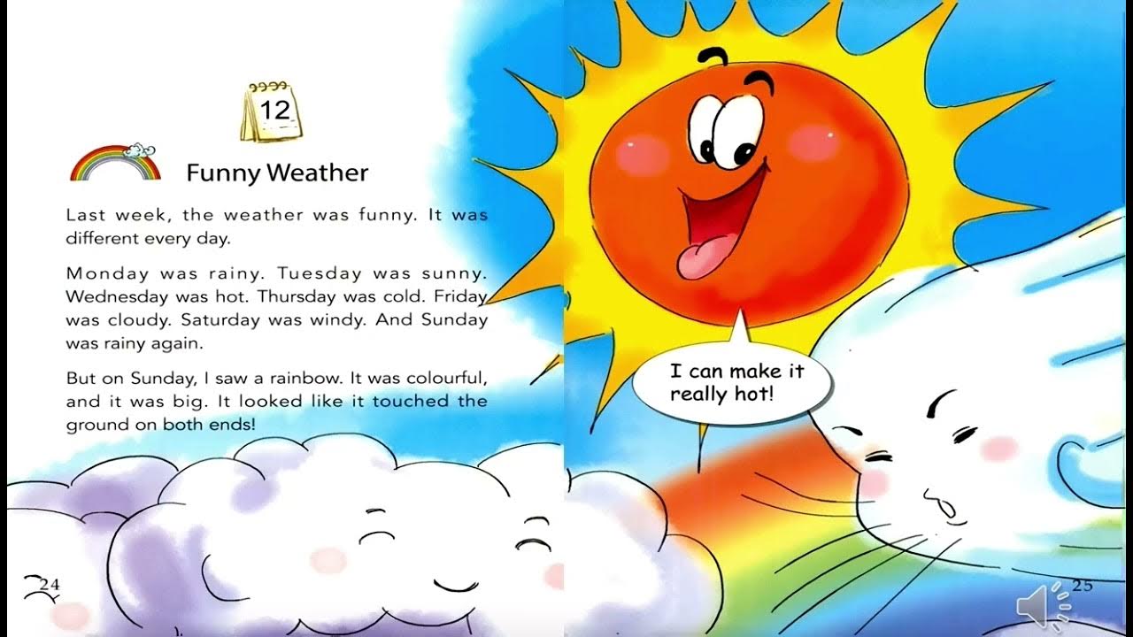 For beginners| One story a day| Book 2 - 12 Funny Weather - YouTube