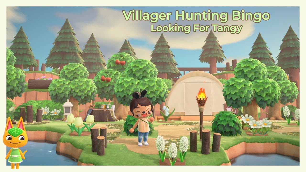 Animal Crossing New Horizons Villager Hunting Bingo Tangy - YouTube